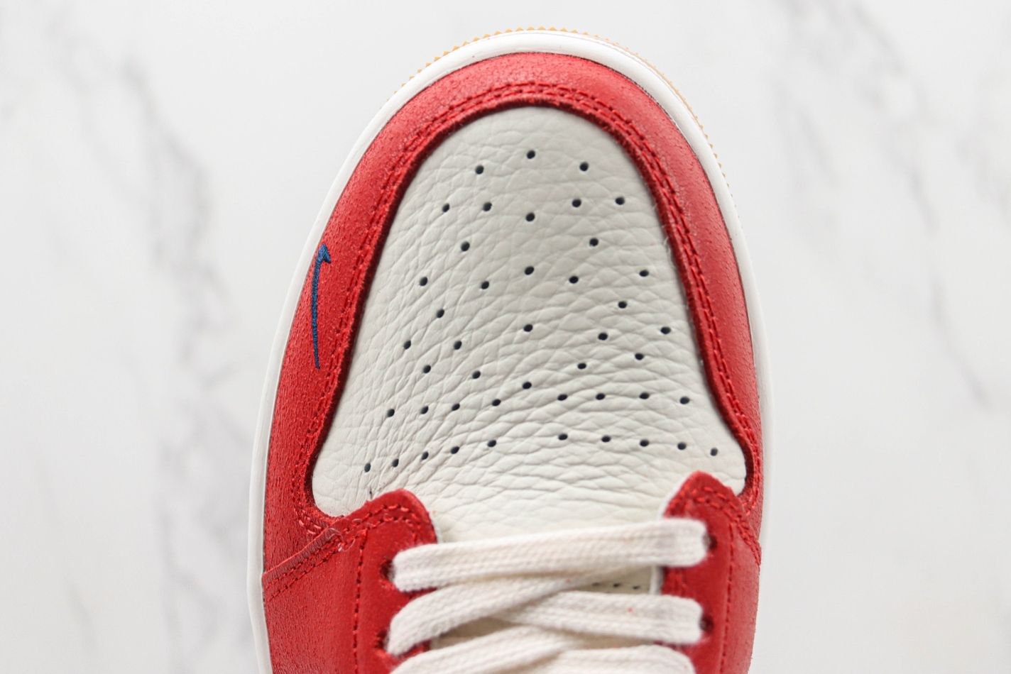 Air Jordan 1 Low OG Shattered Backboard Custom - Red/White/Black DZ0790-100