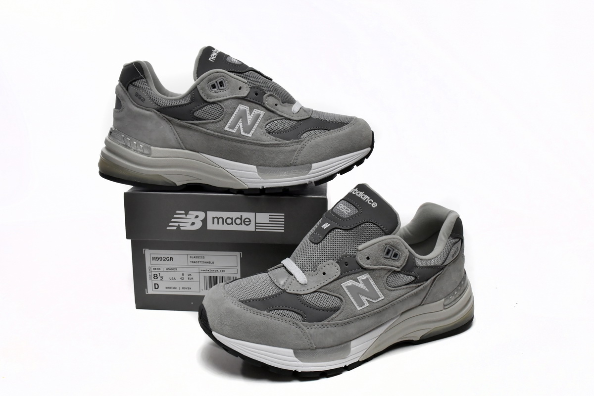 New Balance 992 Made In USA Grey M992GR – Stylish and Premium Comfort Footwear